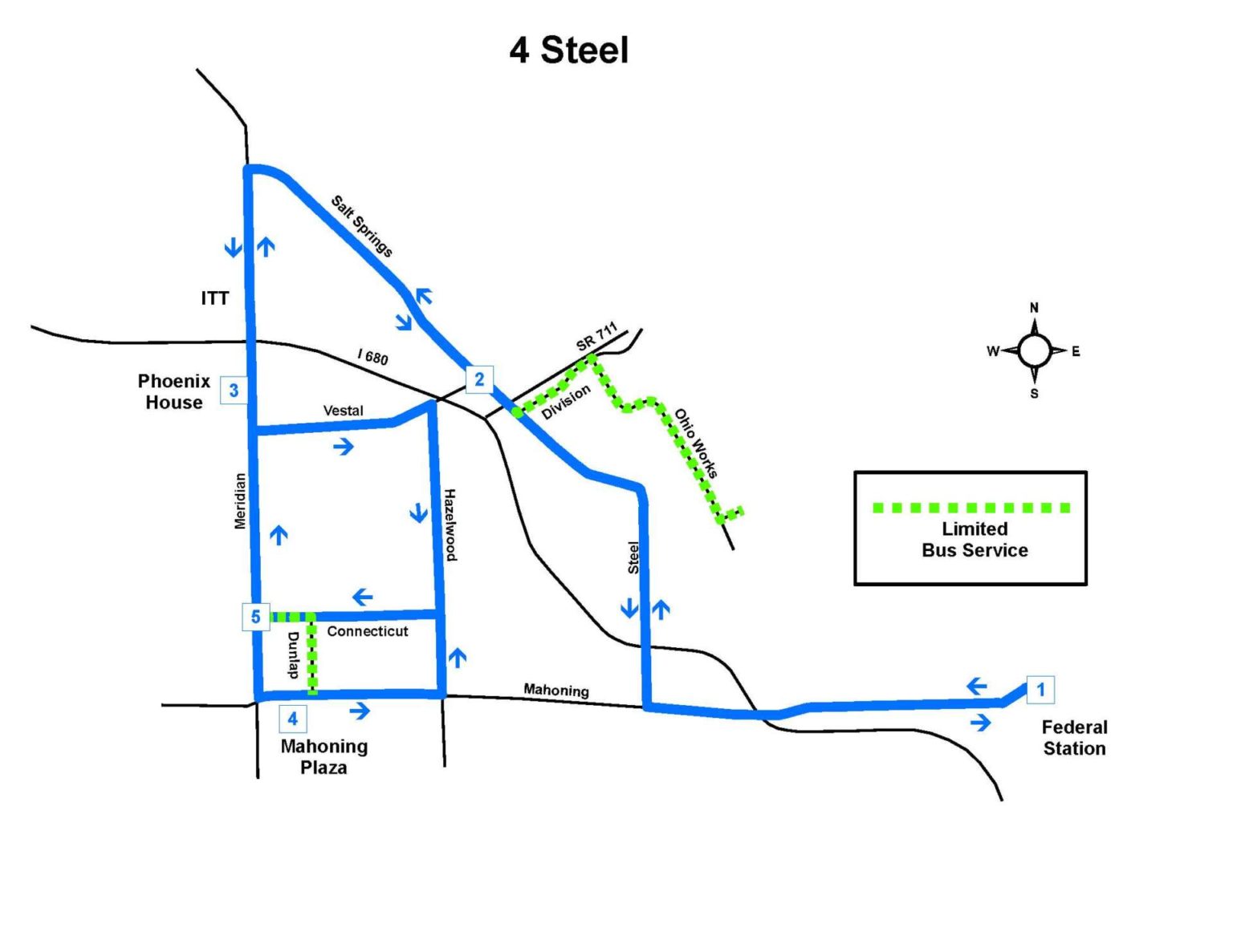 Route #4 Steel - Western Reserve Transit Authority: WRTA