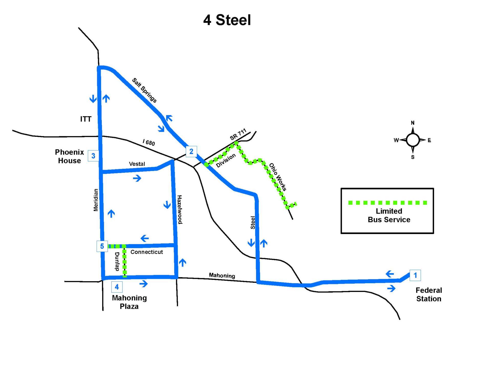 Route #4 Steel - Western Reserve Transit Authority: WRTA