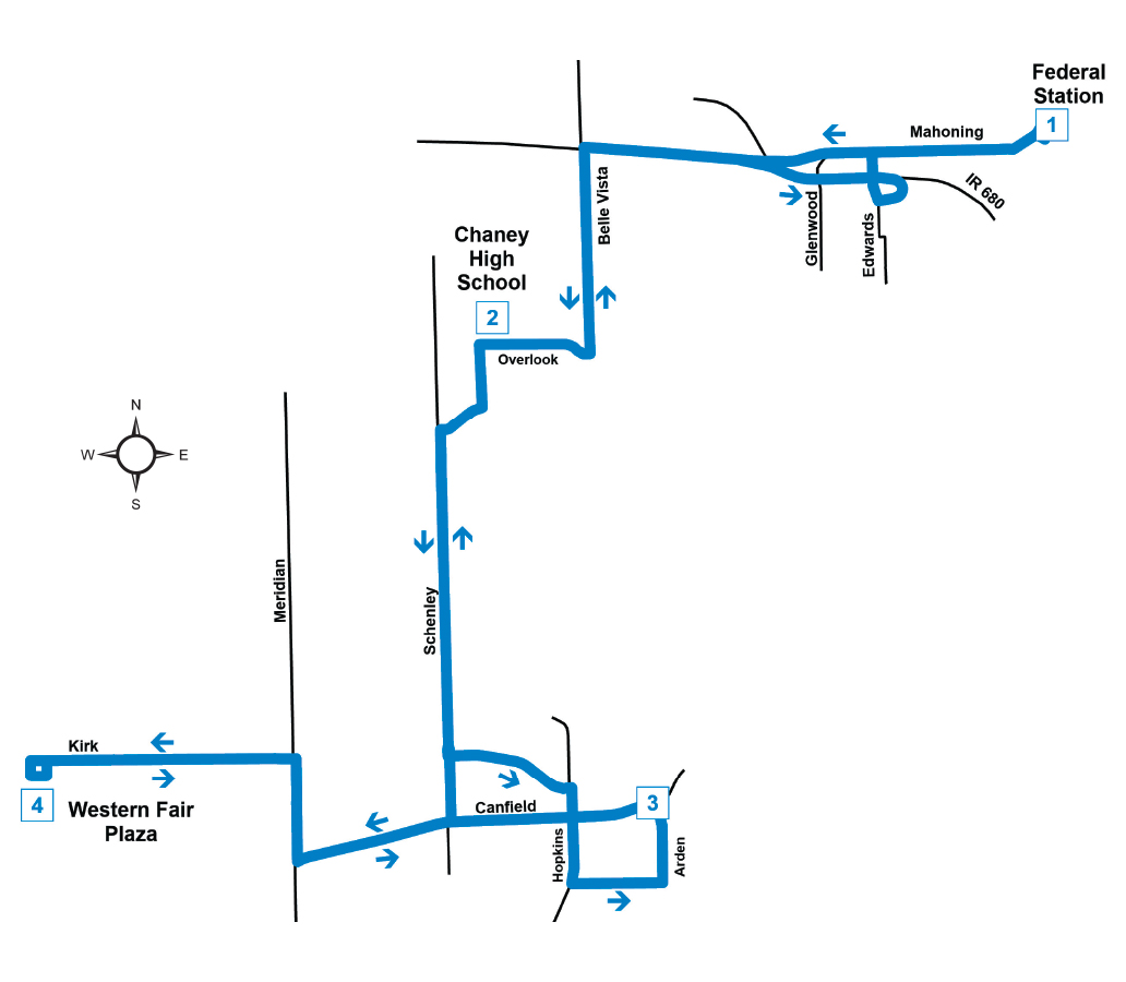 Route #11 Cornersburg - Western Reserve Transit Authority: WRTA