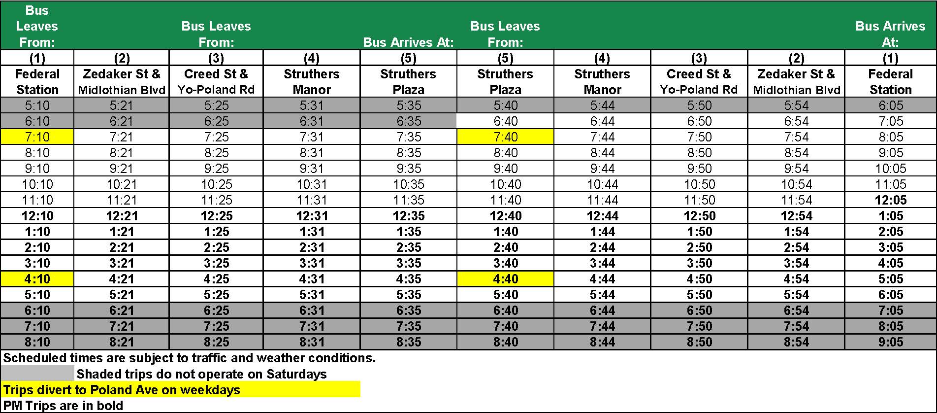 Fixed Route Changes Coming September 11 - Western Reserve Transit ...