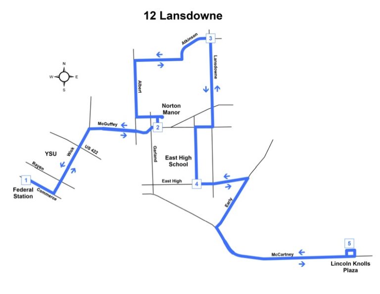 Western Reserve Transit Authority: WRTA | » Route #12-Lansdowne