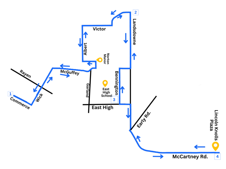 Route #12-Lansdowne - Western Reserve Transit Authority: WRTA