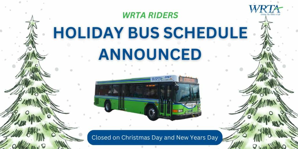 WRTA Holiday Bus Schedule - Western Reserve Transit Authority: WRTA
